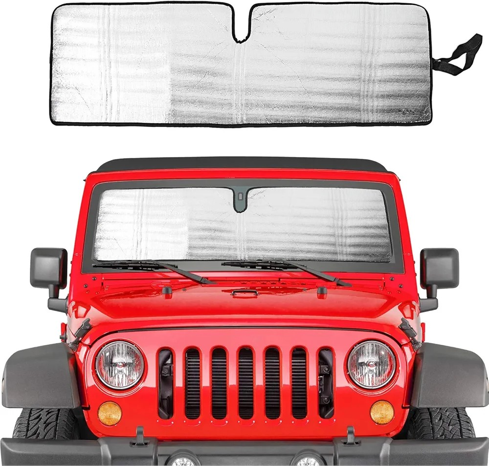 6 Best Jeep Wrangler windshield sun shades - Auto Gear Up