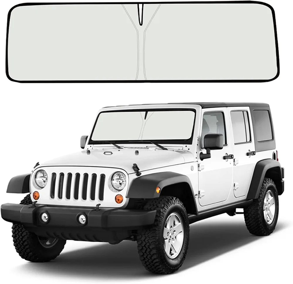6 Best Jeep Wrangler windshield sun shades - Auto Gear Up